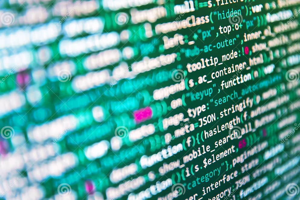 Programming Code Abstract Technology Background of Software Developer ...