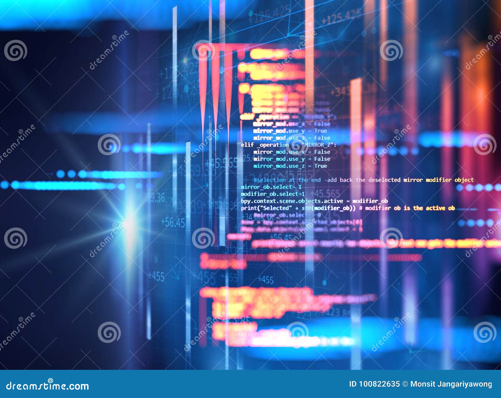 Programming Code Abstract Technology Background of Software Developer ...
