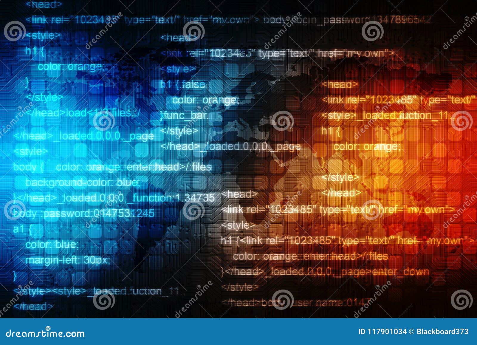 Digital Abstract Technology Background, Binary Code Background Stock ...
