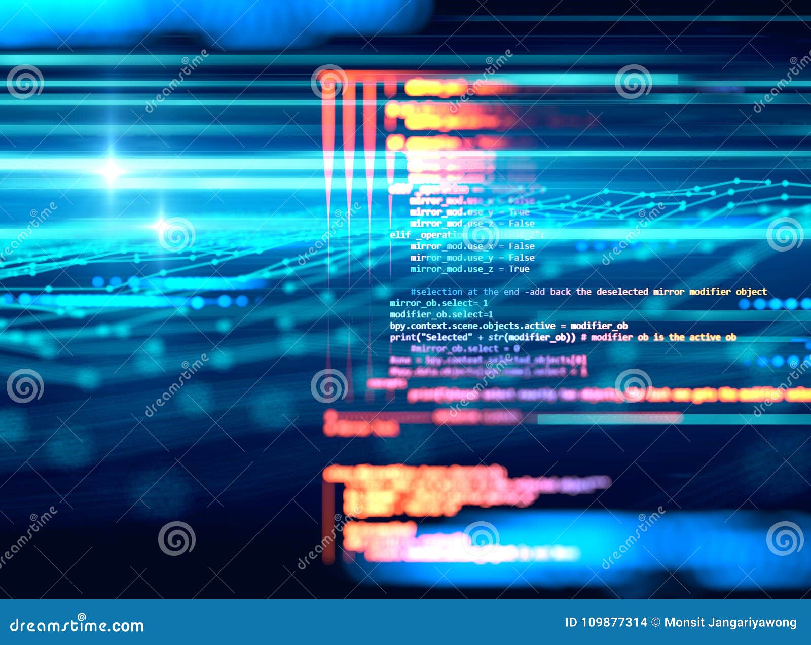Programming Code Abstract Technology Background of Software Developer ...