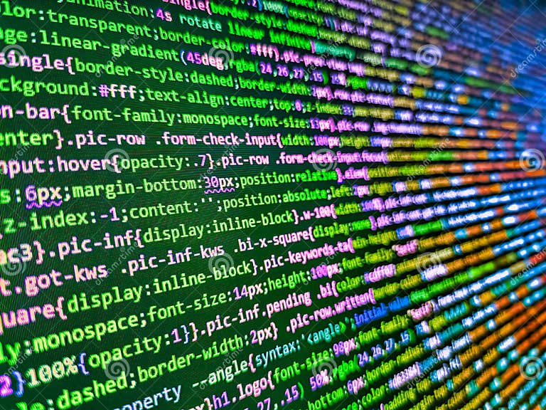 Programming Code Abstract Technology Background of Software Developer ...