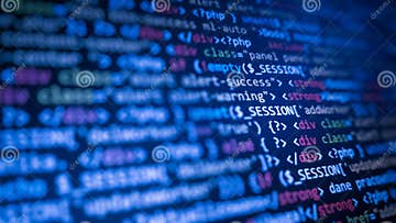 Programming Code Abstract Technology Background of Software Stock ...