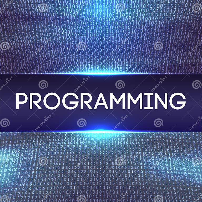 Programming Code Abstract Technology Background. Stock Vector ...