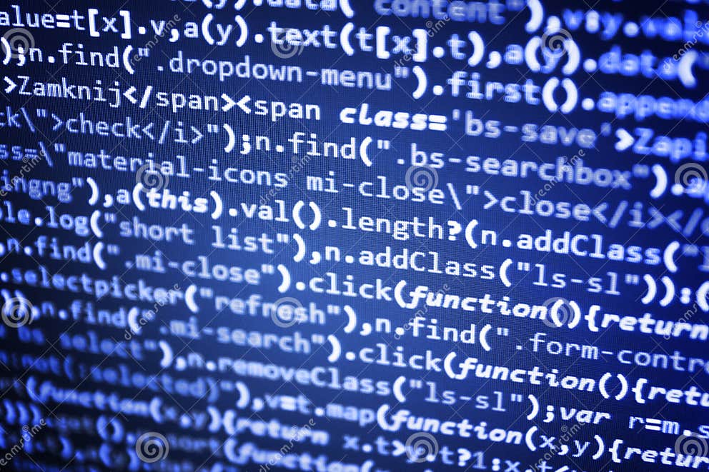 Programming Code Abstract Technology. Stock Photo - Image of bigdata ...