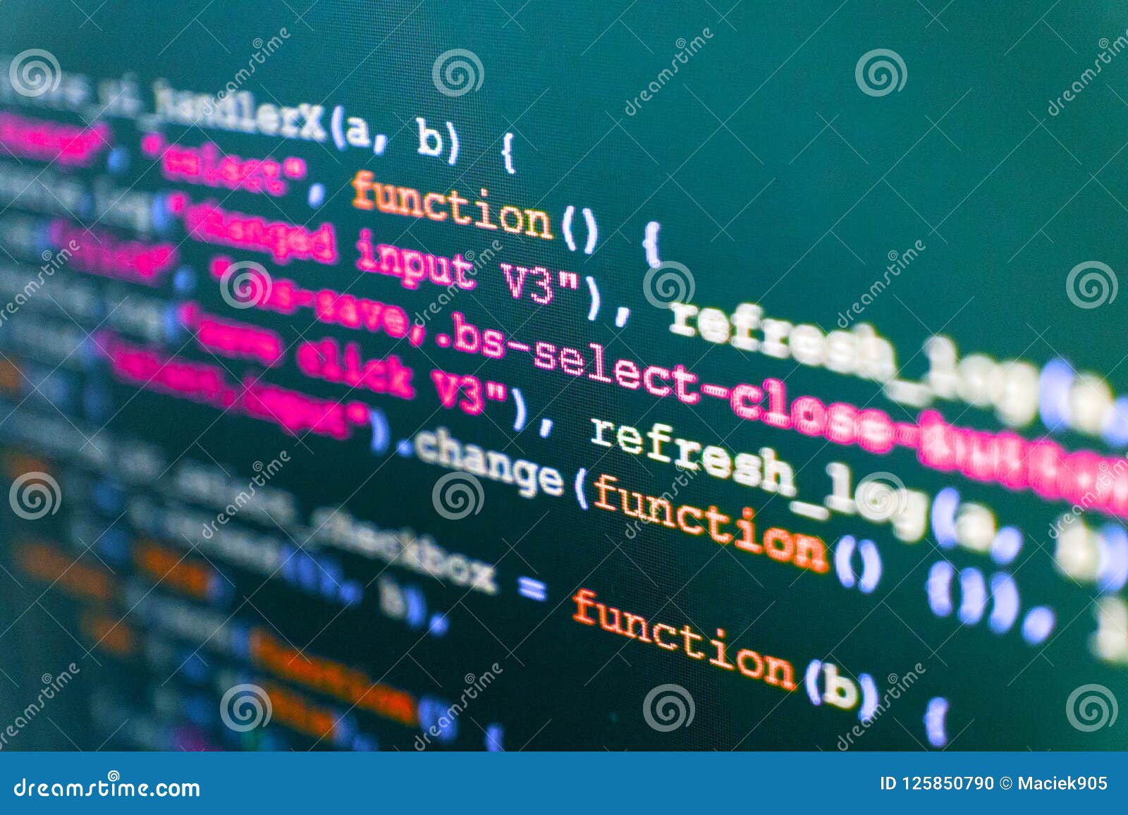 Programming Code Abstract Technology. Stock Photo - Image of ...