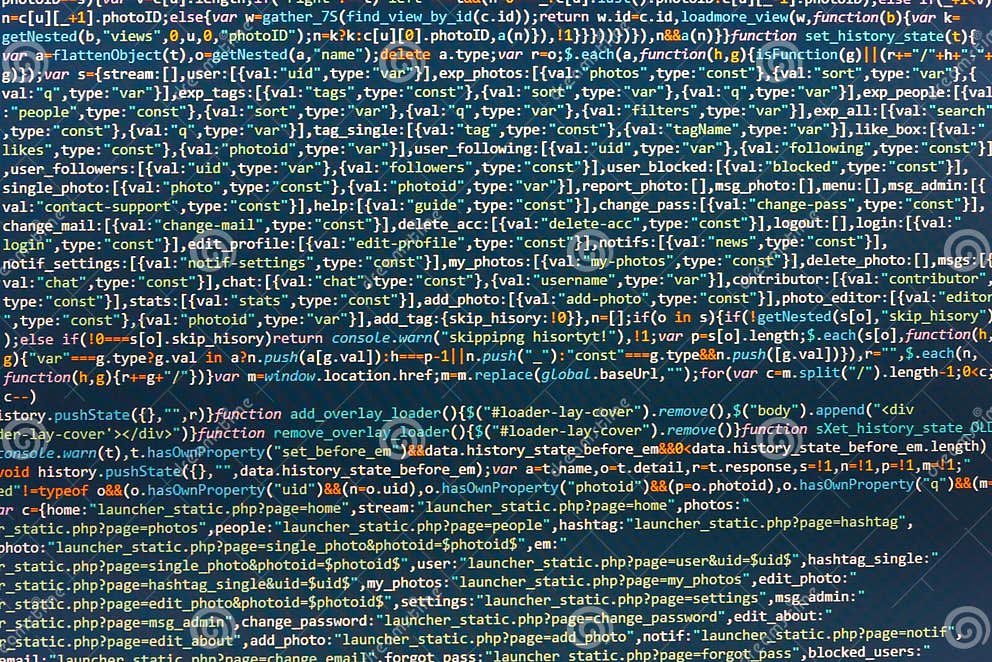 Programming Code Abstract Technology. Stock Photo - Image of java ...