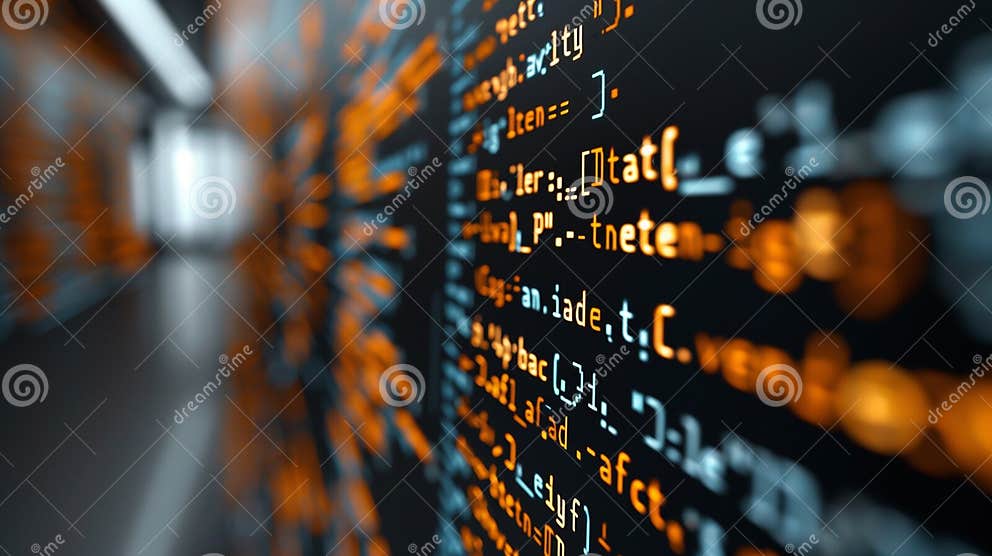 Programming Code Background Stock Image - Image of developer, coding ...