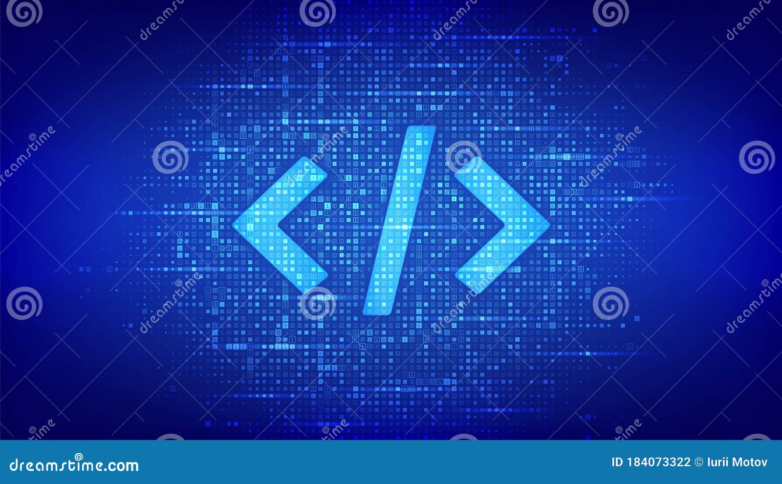Programming Code Coding Or Hacker Background Programming Code Icon Made With Binary Code Stock 1832