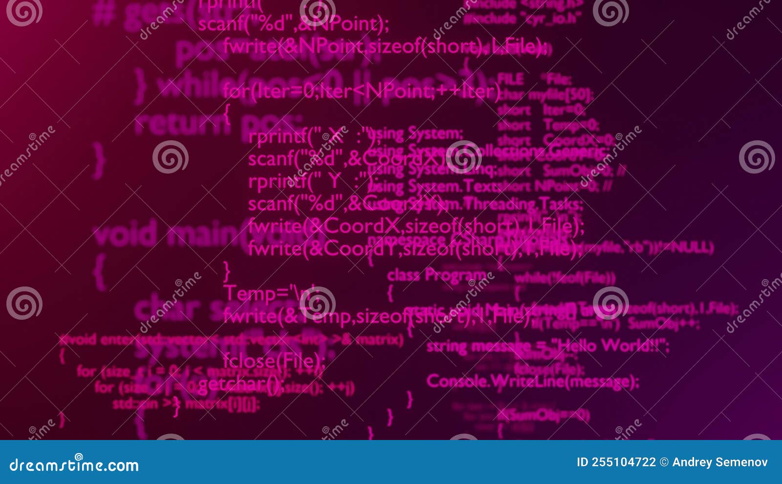 Programming Code Coding Stock Footage Video Of Byte 255104722