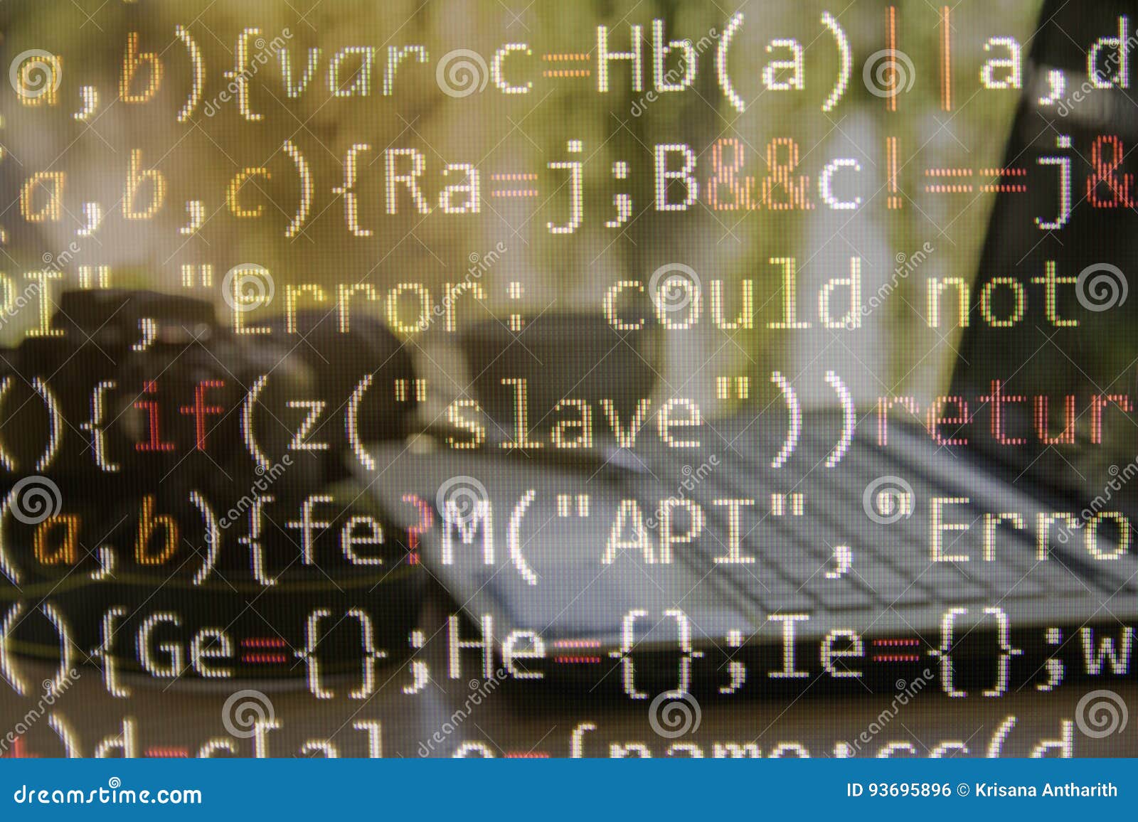 Programming Code with Computer Background of Software Stock Photo ...