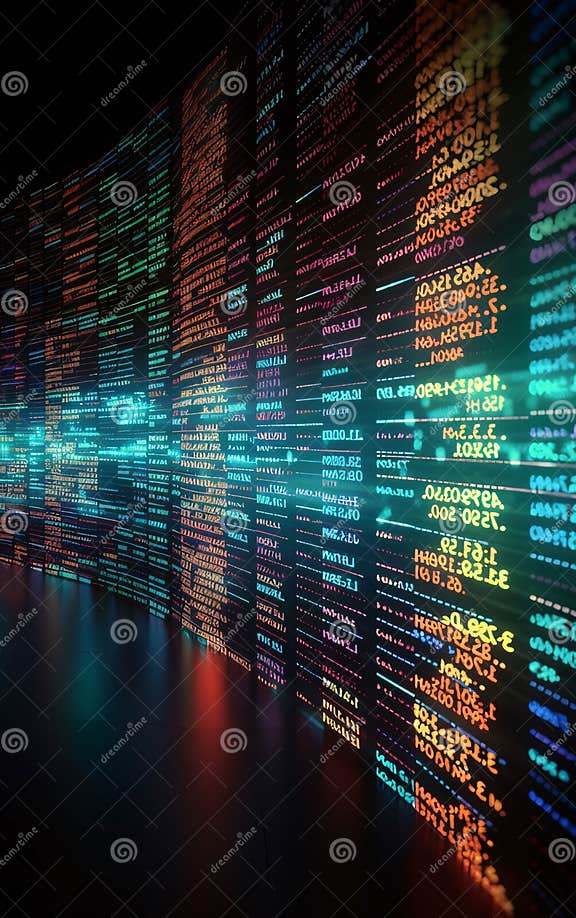 Programming Code on Computer Monitor. Software Development Concept Stock Illustration ...