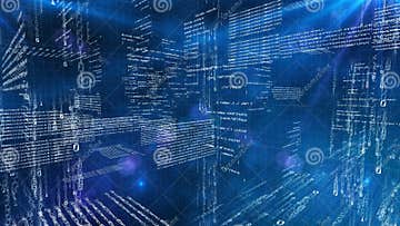 Programming Code 3d World, Inside Machine Processes, Blue Tech ...