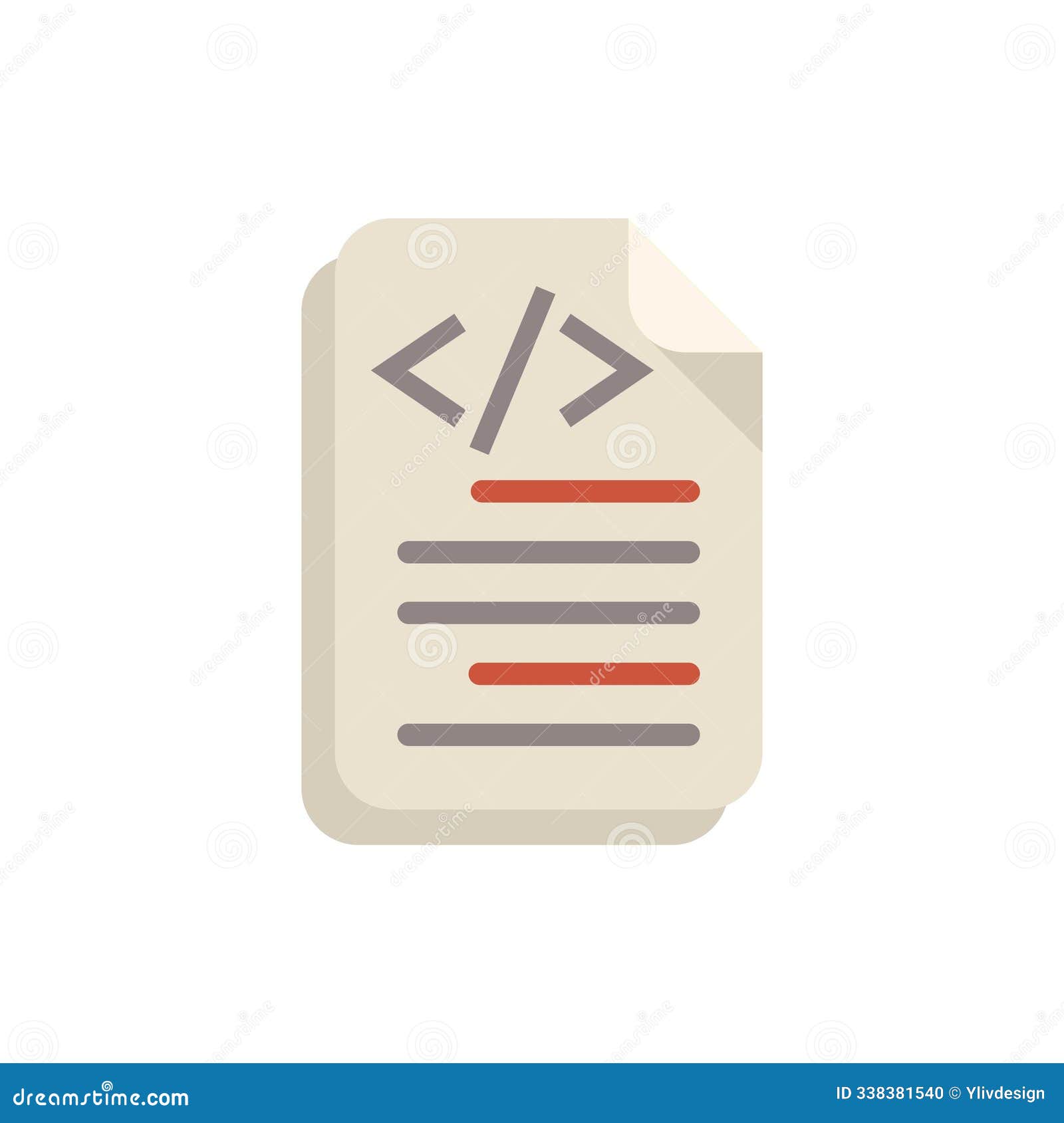 Programming Code File Representing Web Development and Software Engineering Stock Illustration ...
