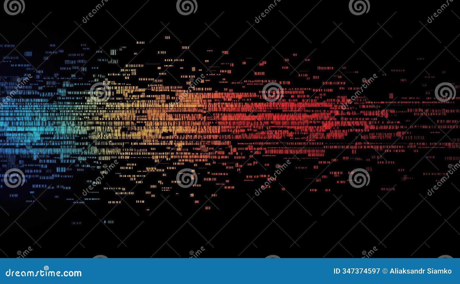 Programming Code Forming a Tech-themed Digital Background Stock Illustration - Illustration of ...