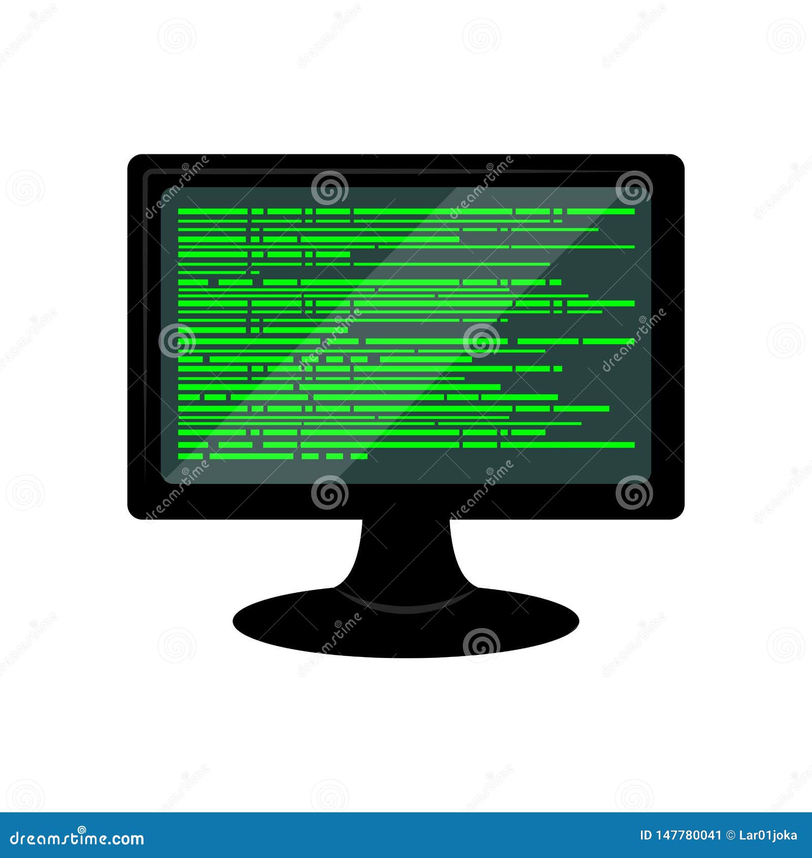 Programming Code on a Monitor Screen Stock Vector - Illustration of ... Programming Code on a Monitor Screen Stock Vector - Illustration of ...