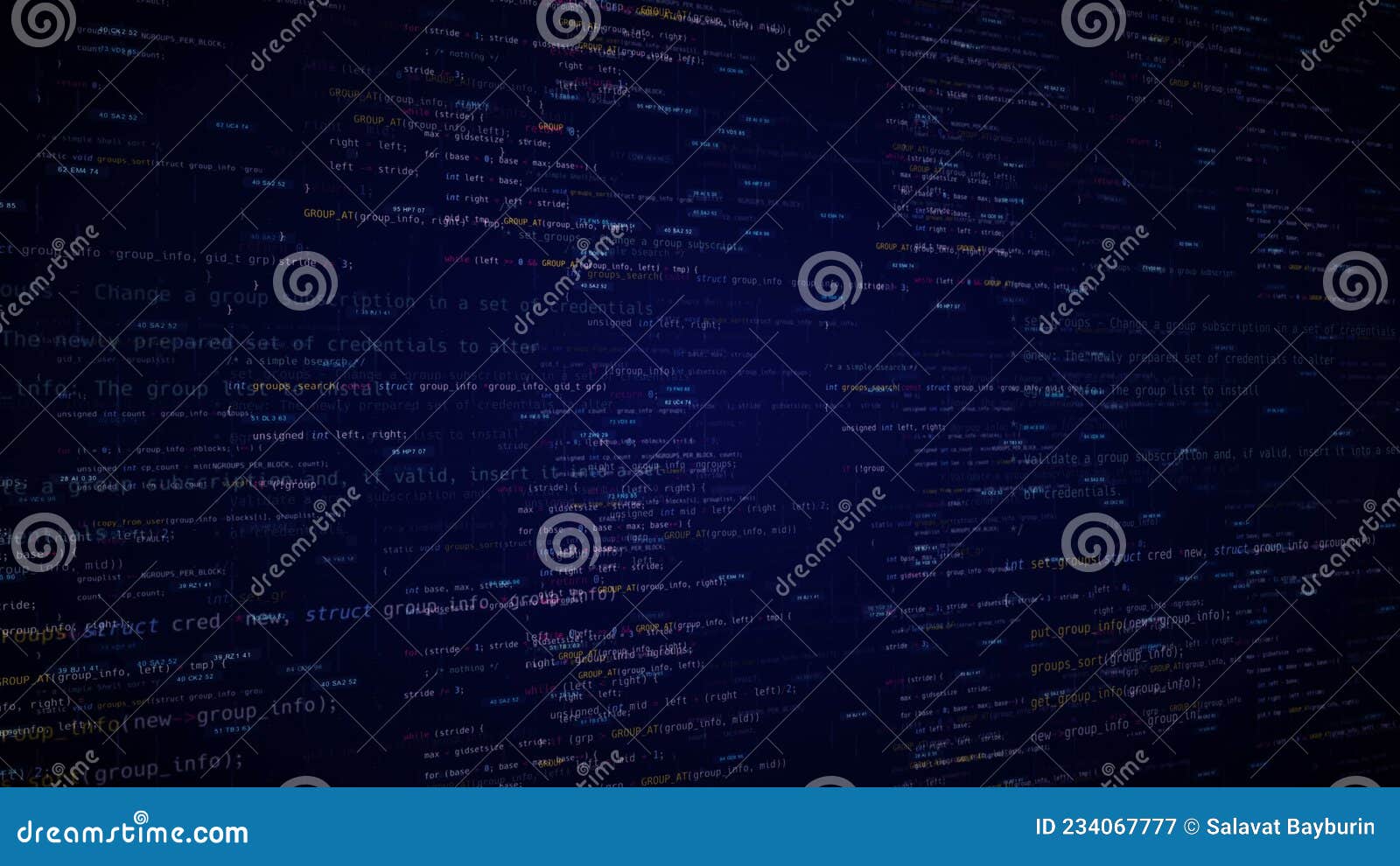 Programming Code Panels.Blue.Technological .Hacking Code. Stock Video ...