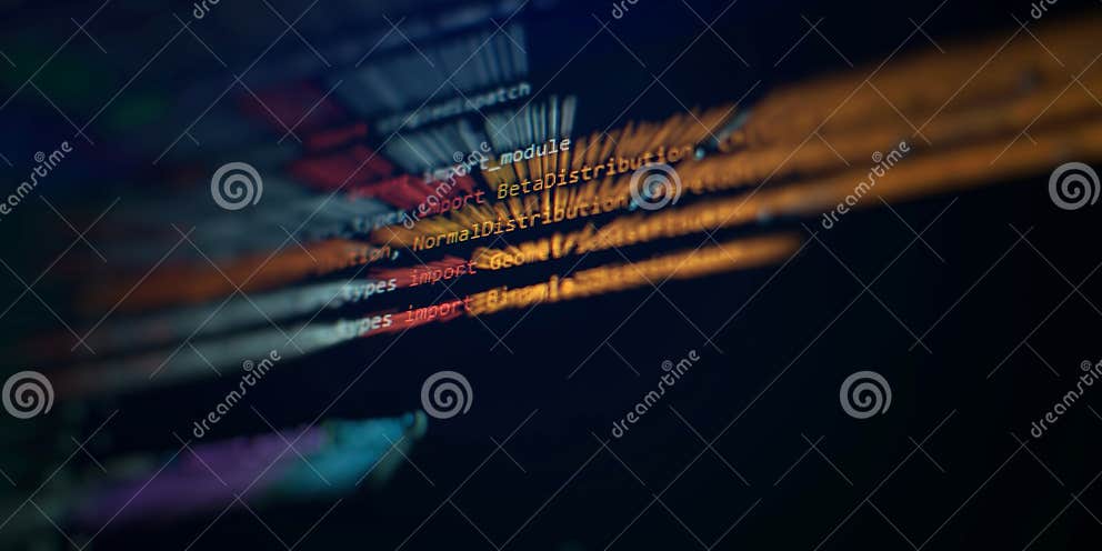 Programming Code Programming Code On Computer Screen Stock Image Image Of Blue Letter 274534795