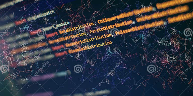 Programming Code. Programming Code on Computer Screen Stock Photo ...