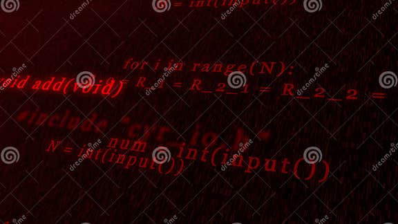 Programming Code. Programming Language Strings. Coding. 3D Render. Stock Illustration ...