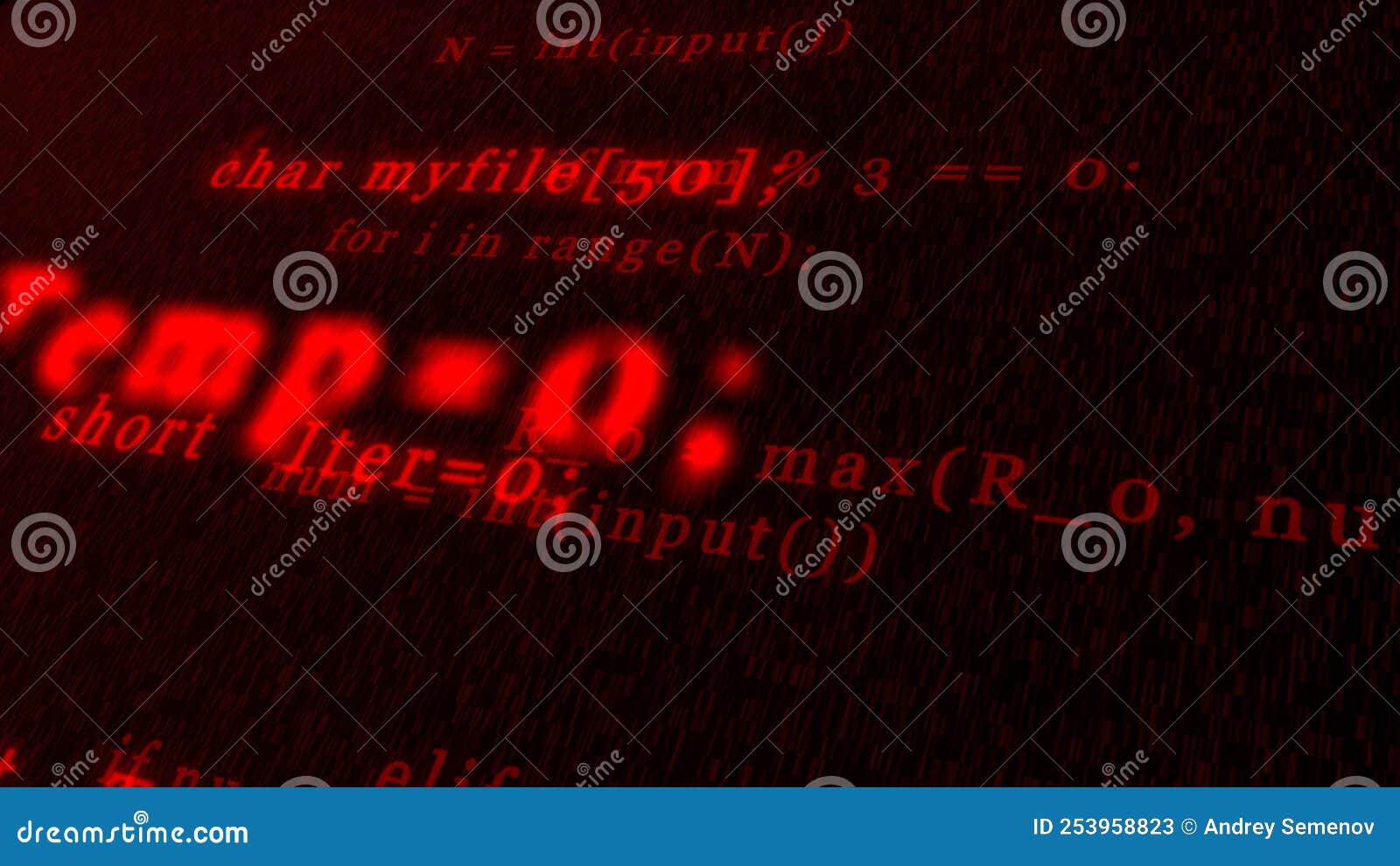 Programming Code Programming Language Strings Coding 3d Render Stock Illustration