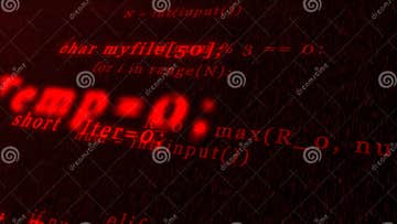 Programming Code. Programming Language Strings. Coding. 3D Render. Stock Illustration ...