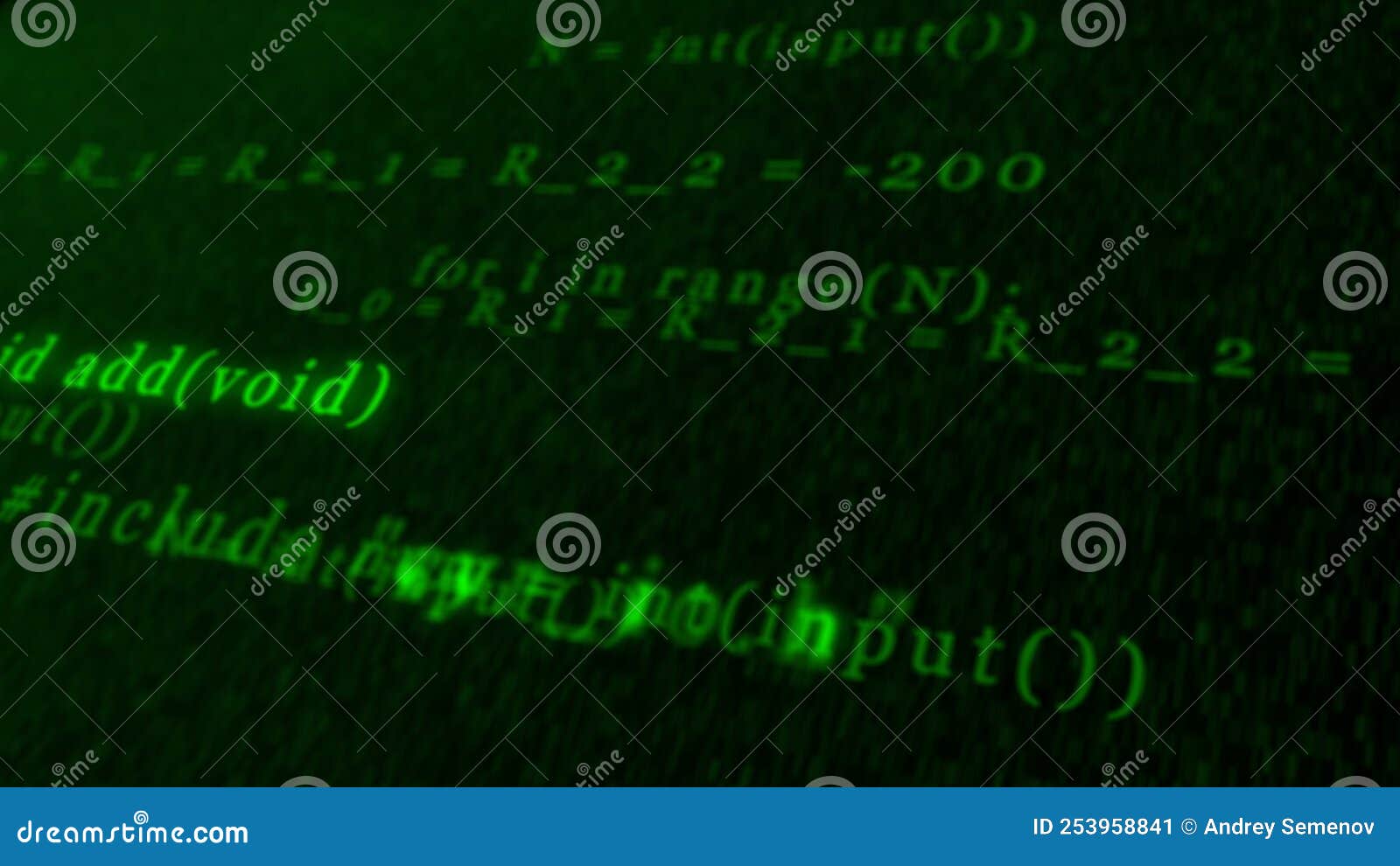 Programming Code Programming Language Strings Coding 3d Render Stock Illustration