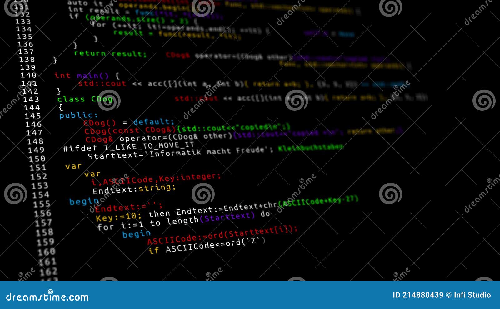 Programming Code Running Down A Computer Screen Terminal Loop Animation Stock Video Video Of