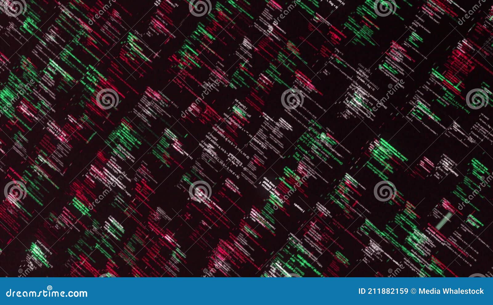 Programming Code Running Over Computer Screen Terminal, Hacking Concept. Animation Stock Video ...