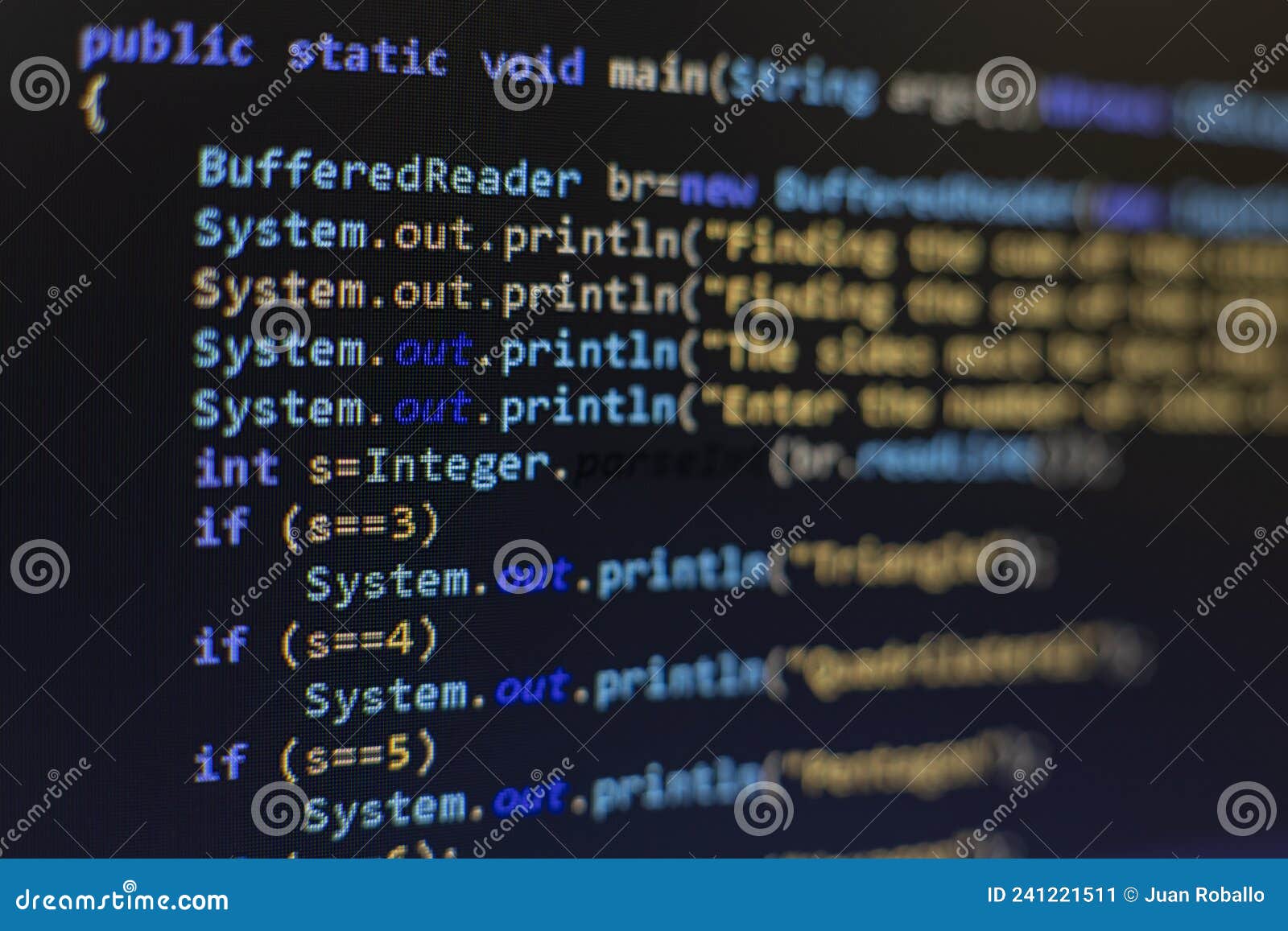 Programming Code on a Screen Stock Image - Image of text, development ...