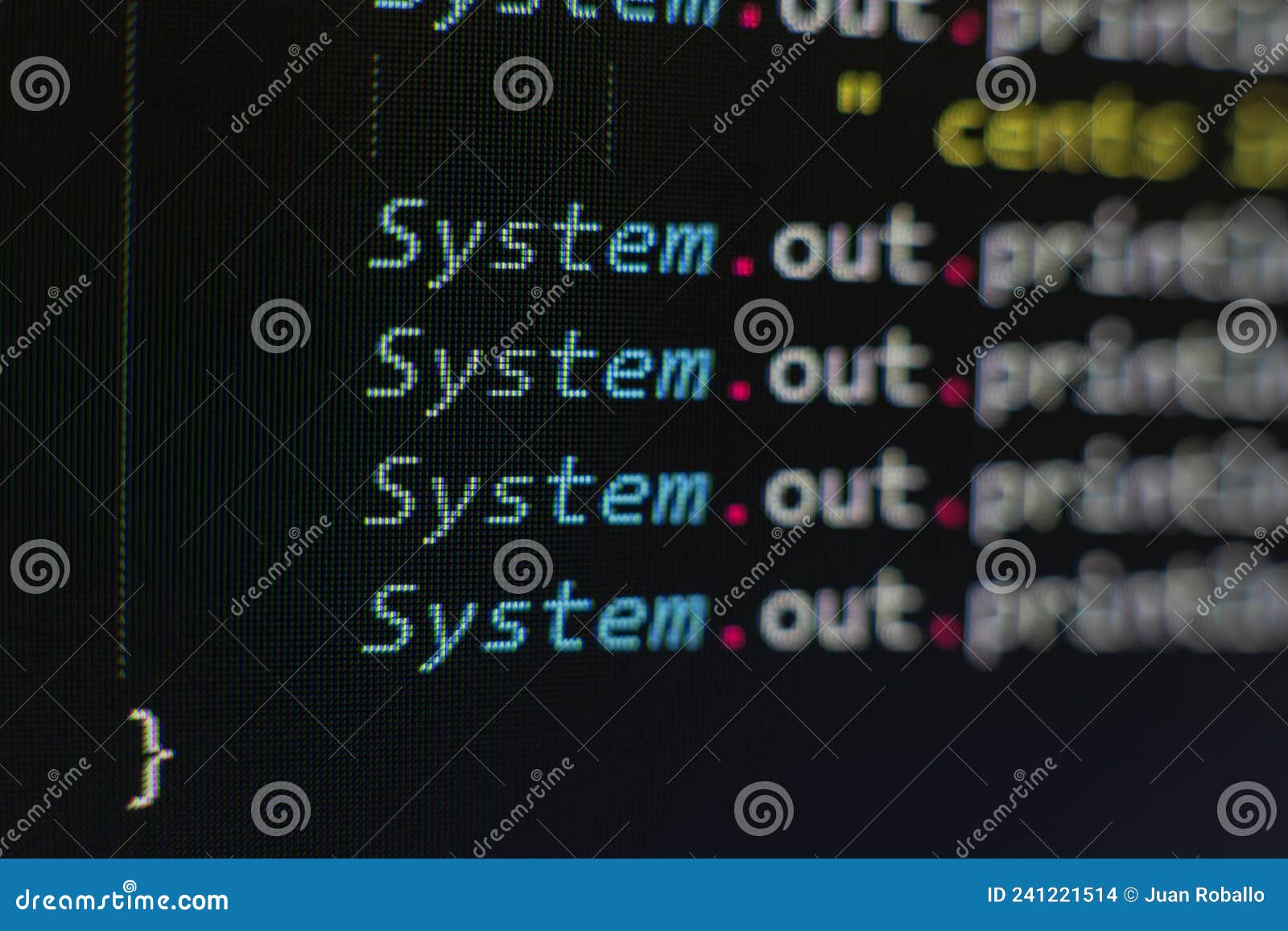 Programming Code on a Screen Stock Photo - Image of development ...