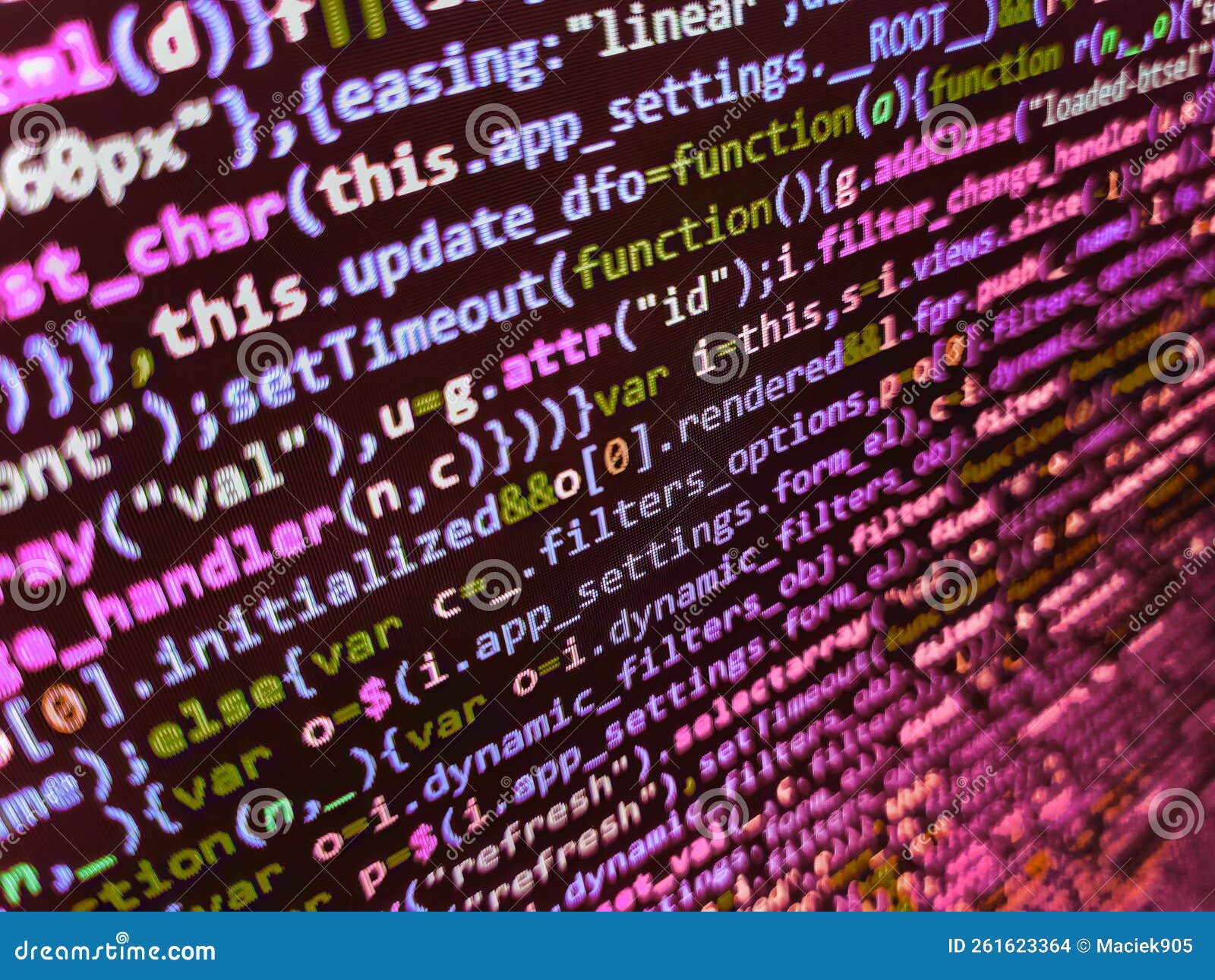 Programming Code Screen Of Software Developer Software Developer Programming Code Database 7258