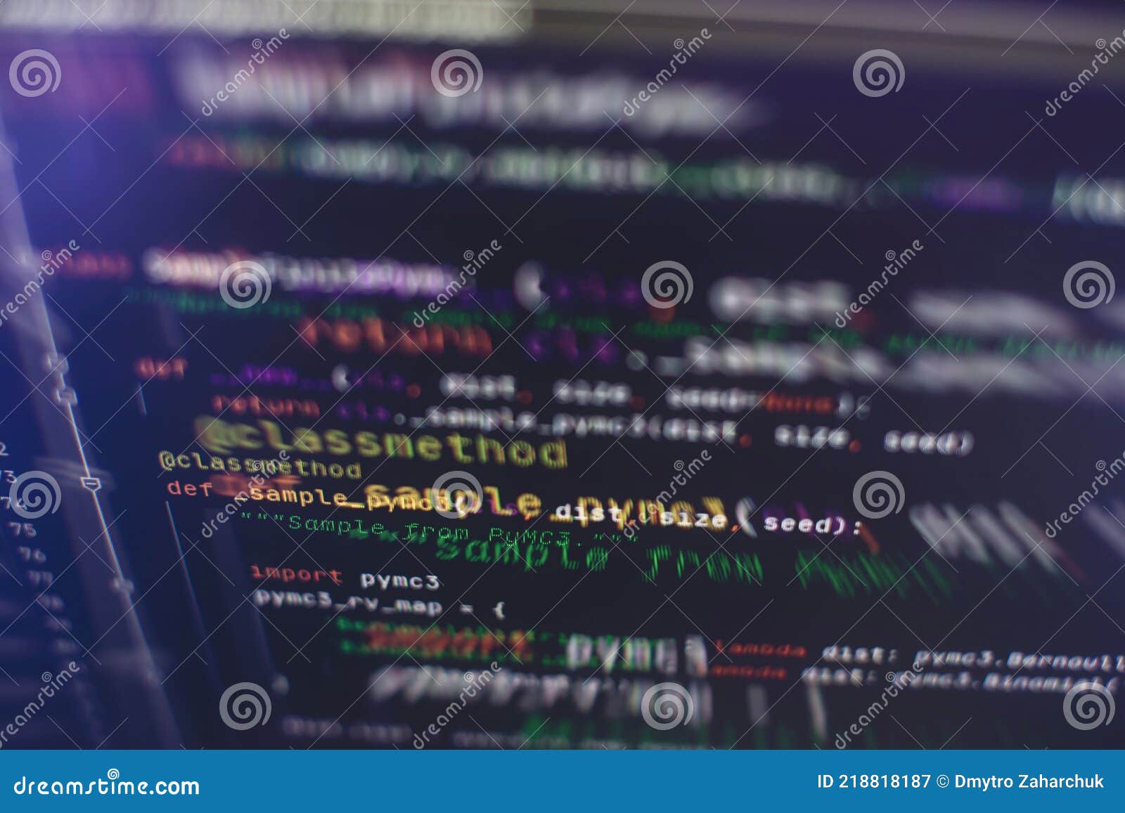 Programming Code Screen Of Software Developer Software Programming Work Time Code Text Written