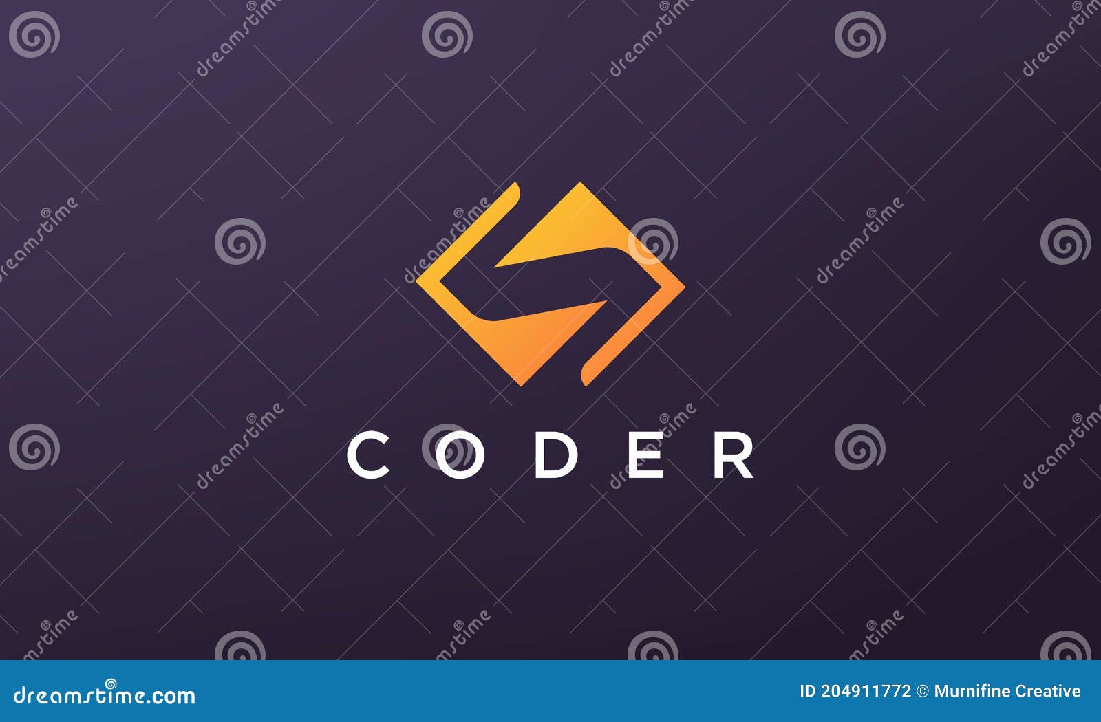 Programming Code Technology Logo in a Simple and Modern Style Stock ...