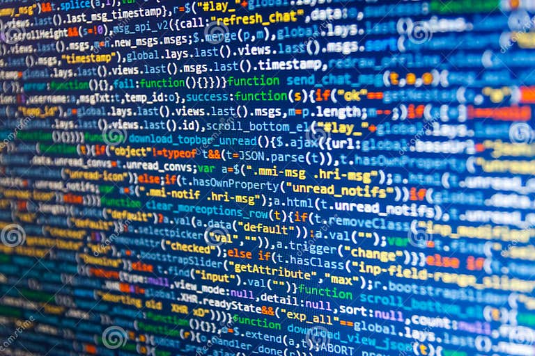 Programming Code. Website Design. Freeware Open Source Project Stock ...