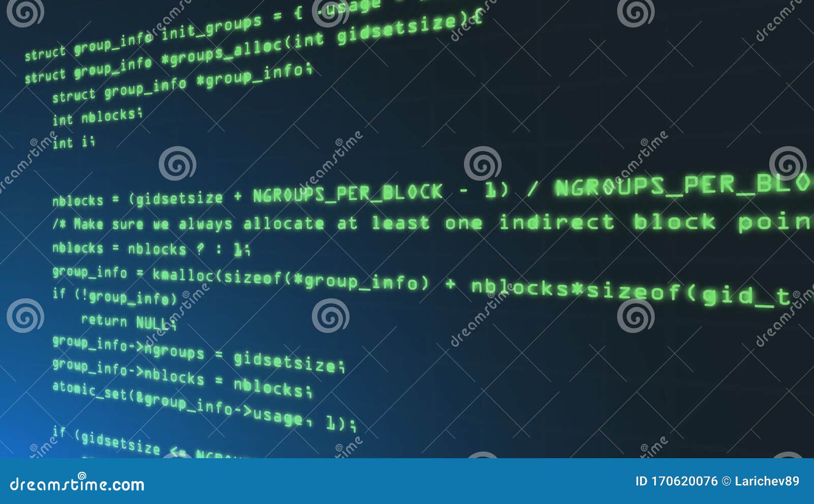 The Programming Code Works Through The Computer Screen Terminal 3d 8740