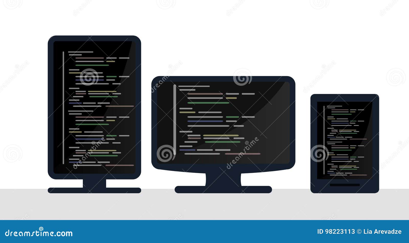 Programming And Coding Concept Website Development Web Design Flat 0534