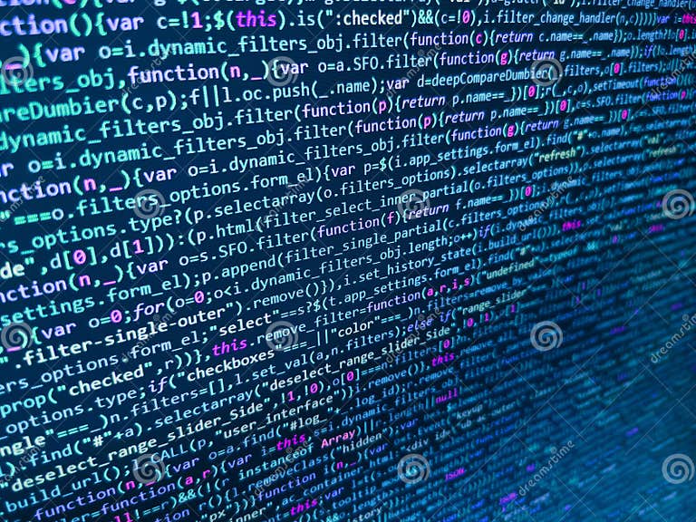 Programming Coding With Editor Colorful Themes Data Bits Computer Bits Shadow And Dark