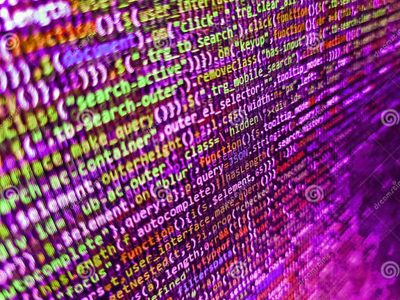 Programming Coding With Editor Colorful Themes Data Encryption Security Code On A Computer
