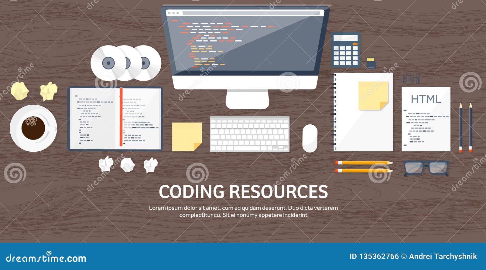 Programming and Coding Flat Computing Background. Code, Hardware,software. Web Development Stock ...