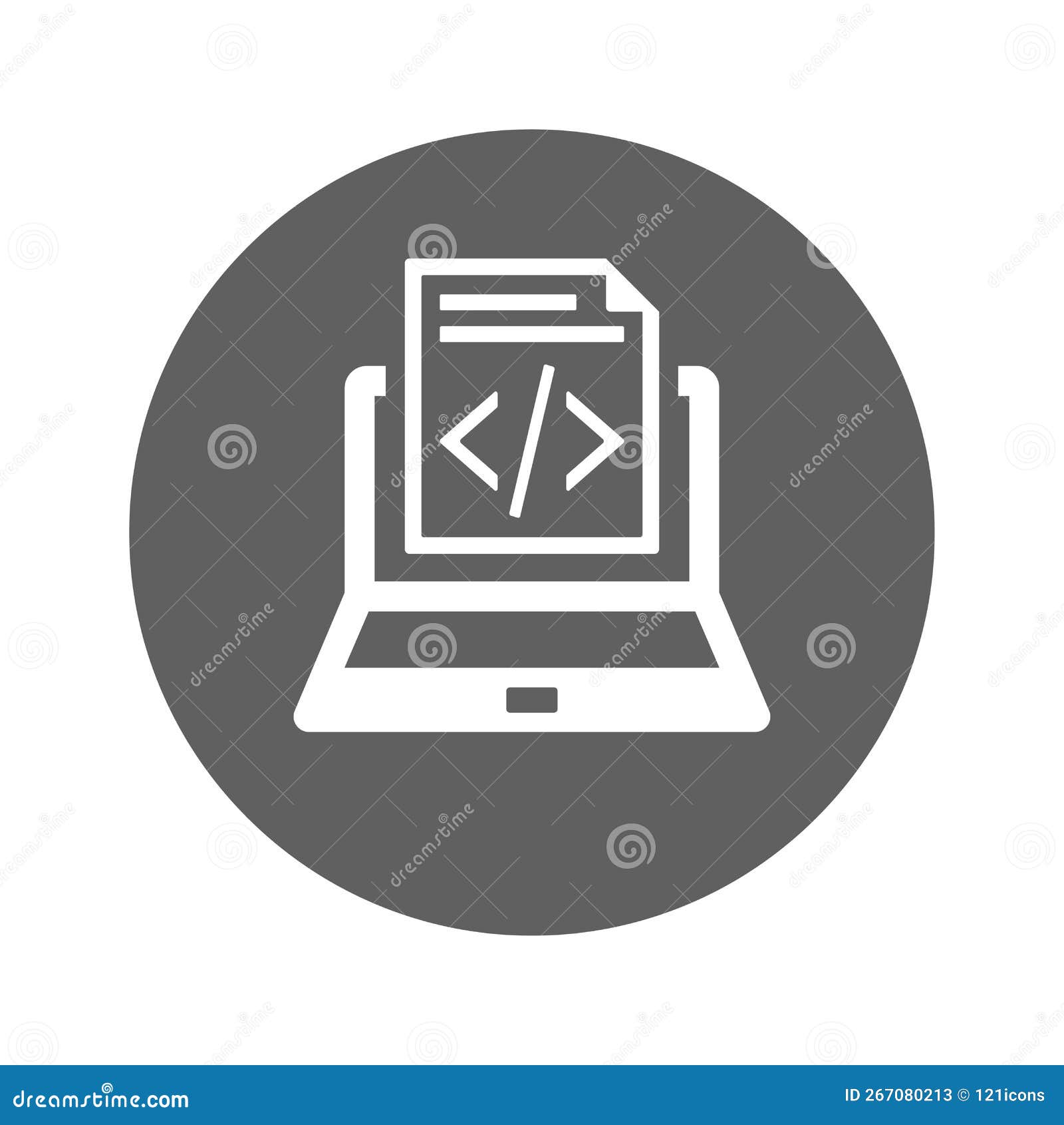 Programming, coding icon stock illustration. Illustration of creative ...