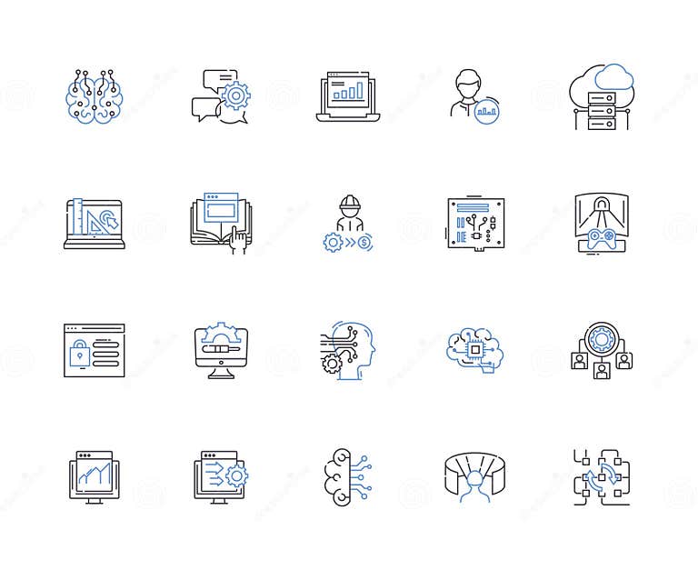 Programming Coding Outline Icons Collection Coding Programming Scripting Compiling 