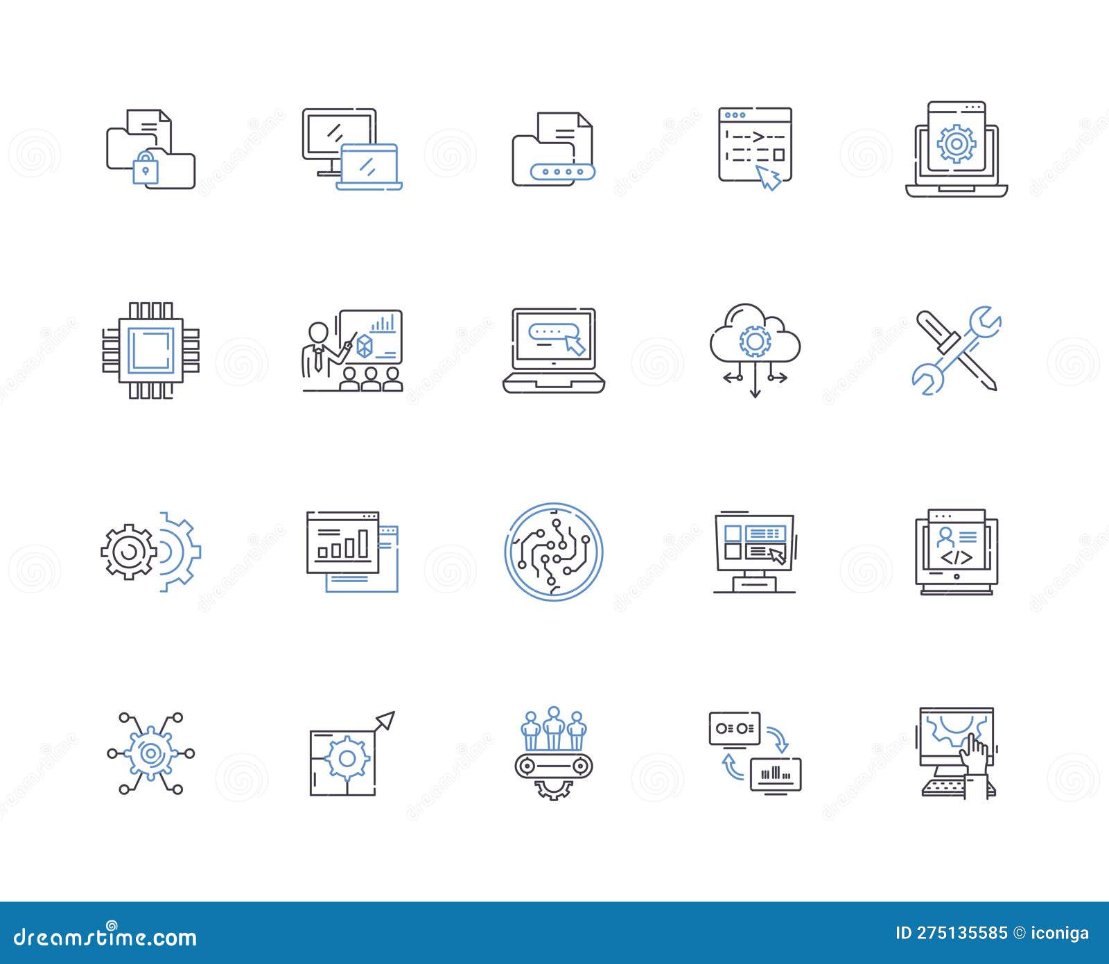 Programming Coding Outline Icons Collection Coding Programming Scripting Compiling