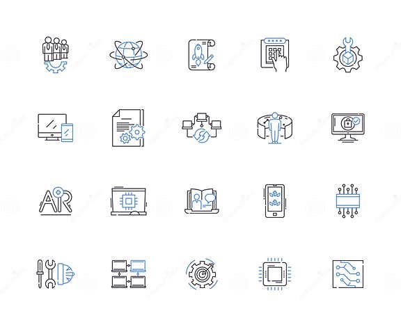 Programming Coding Outline Icons Collection Coding Programming Scripting Compiling