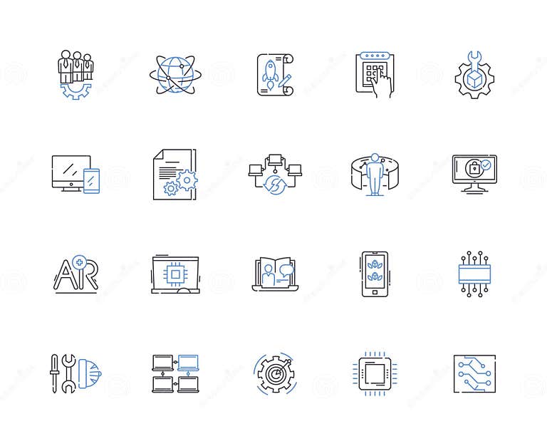 Programming Coding Outline Icons Collection Coding Programming Scripting Compiling