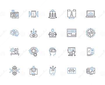 Programming Coding Outline Icons Collection. Coding, Programming ...
