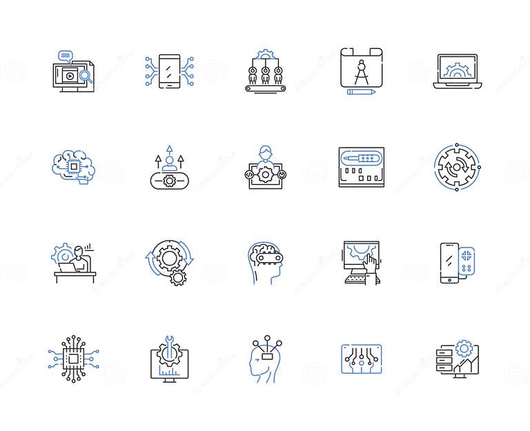 Programming Coding Outline Icons Collection Coding Programming 3559