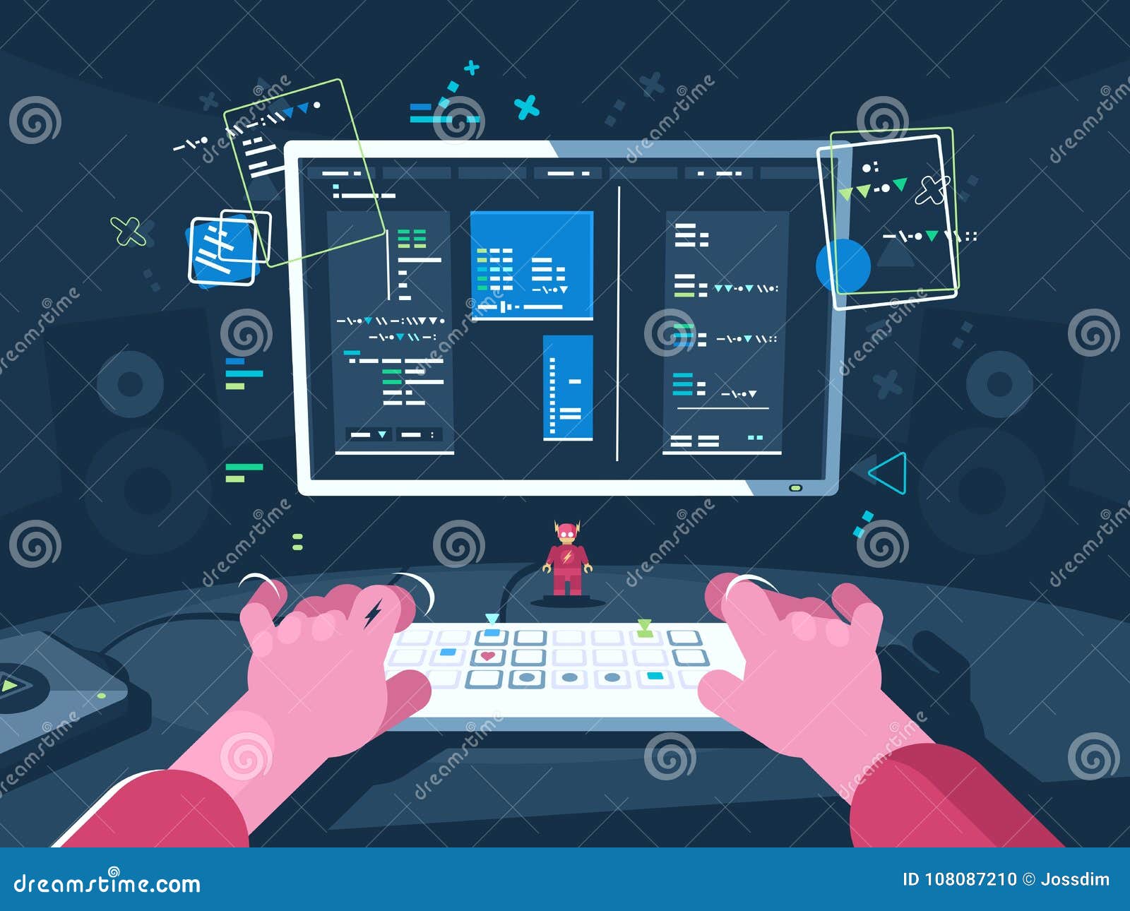 Programming And Coding Stock Vector Illustration Of Interface 108087210 0866