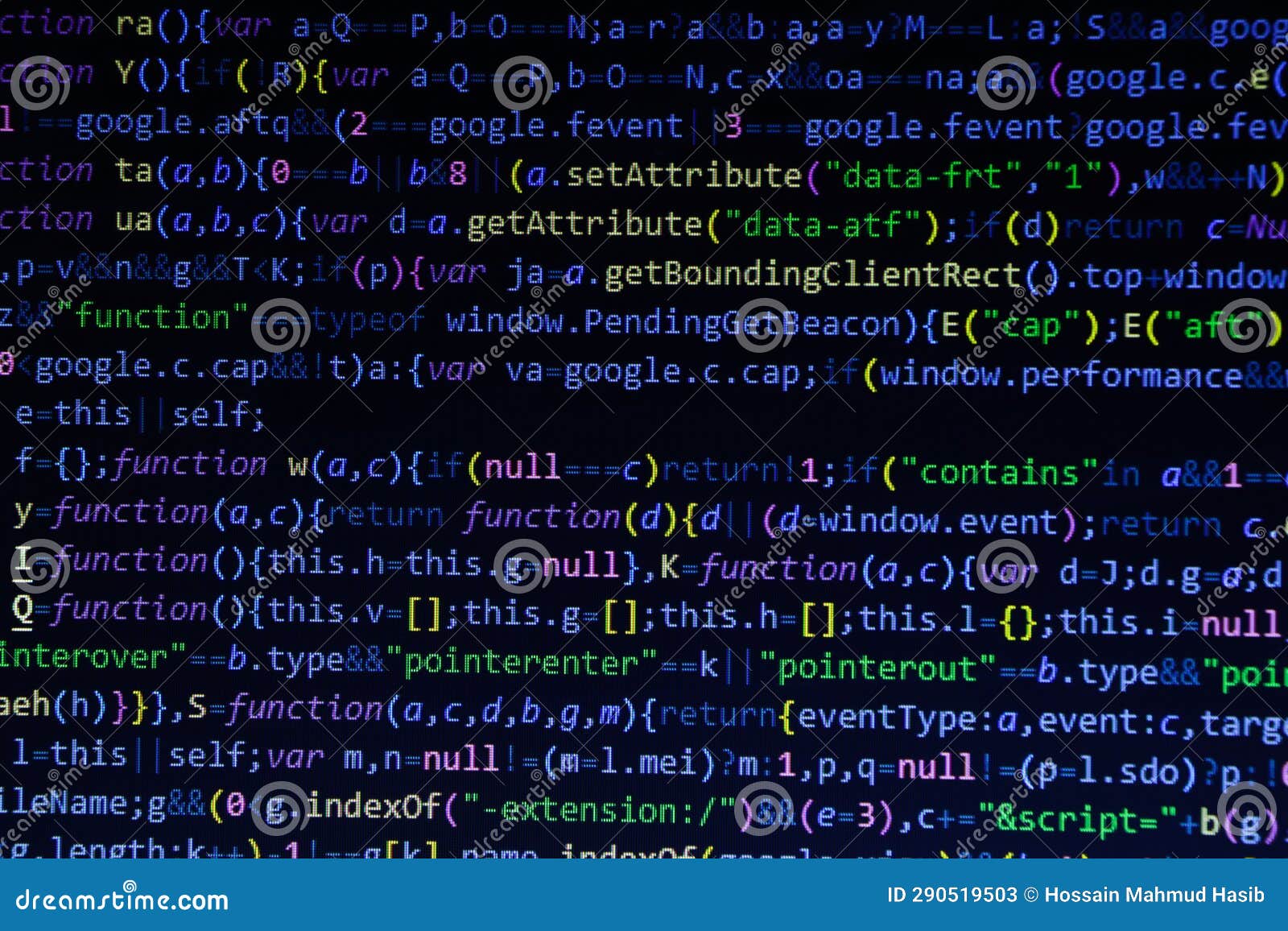 Programming Coding Screen Web Developer Coding Screen Stock Image Image Of Computer