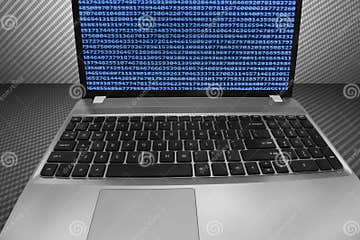 Programming Coding Source Code Screen. Stock Illustration - Illustration of application, binary ...