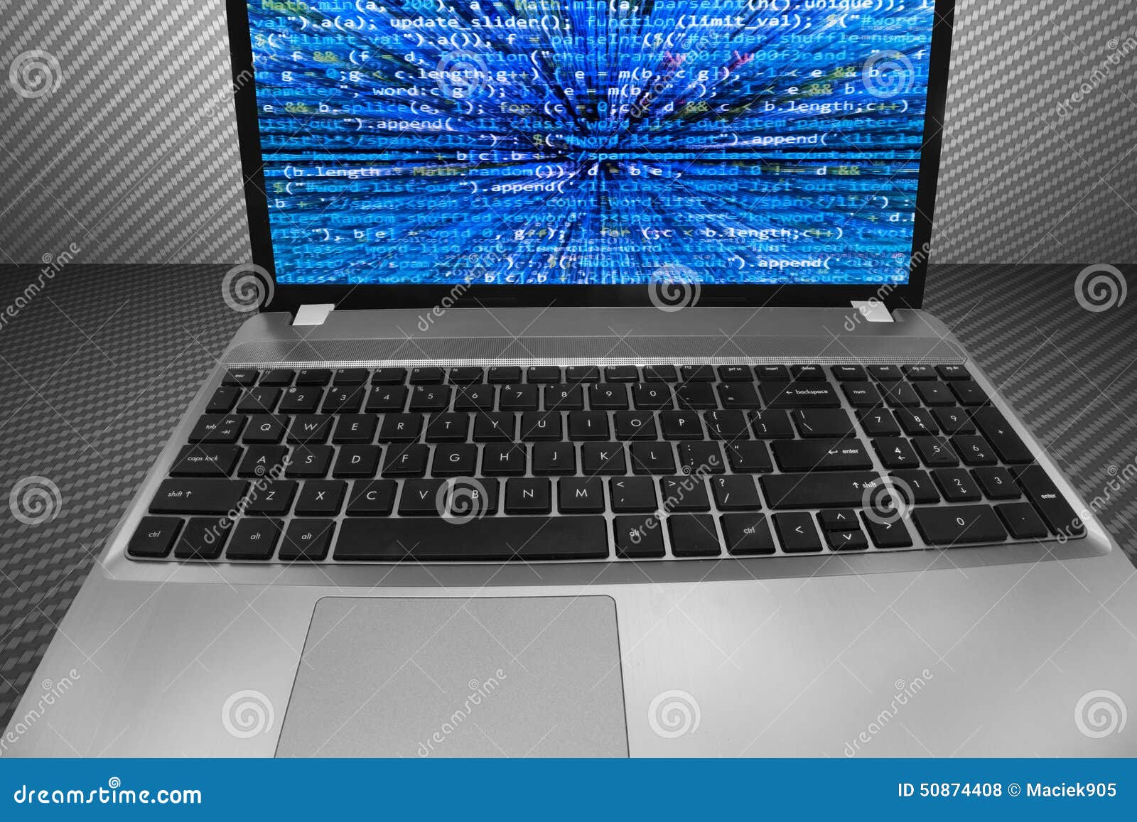 Programming Coding Source Code Screen Stock Illustration